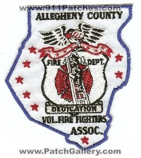 Pennsylvania - Allegheny County Vol Fire Fighters Assoc - PatchGallery.com Online Virtual Patch ...